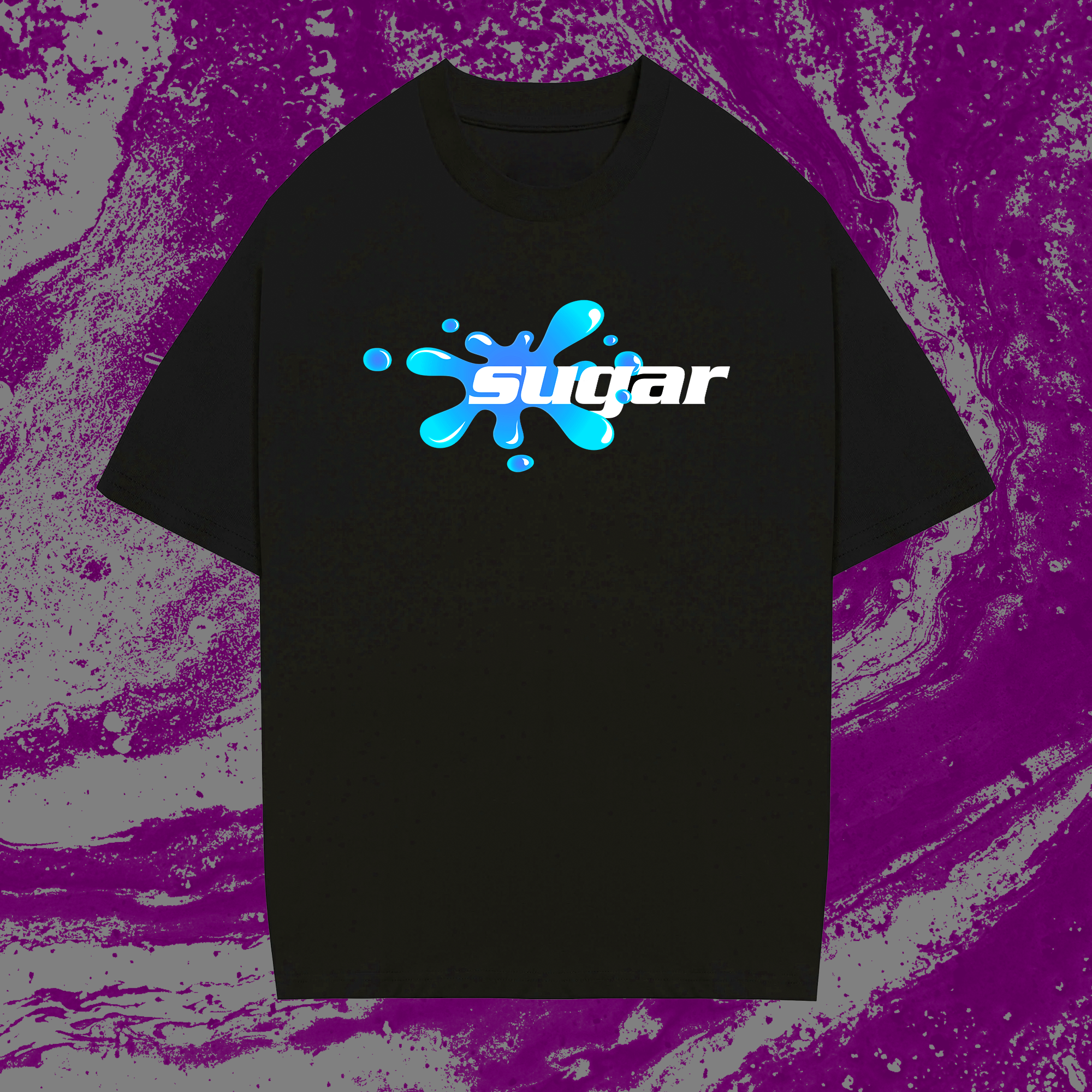 The Sugar House Splat Oversize Tee Blue – Merch Team